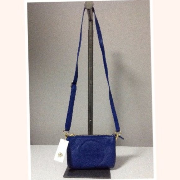 Tory Burch | Bags | Tory Burch Kipp Small Blue Nile Perforated Logo ...